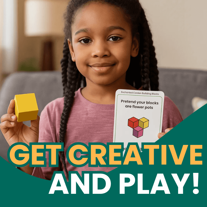 Stack a Block Whimsical Garden: Buzzle Flashcards – Think Health & Wellness